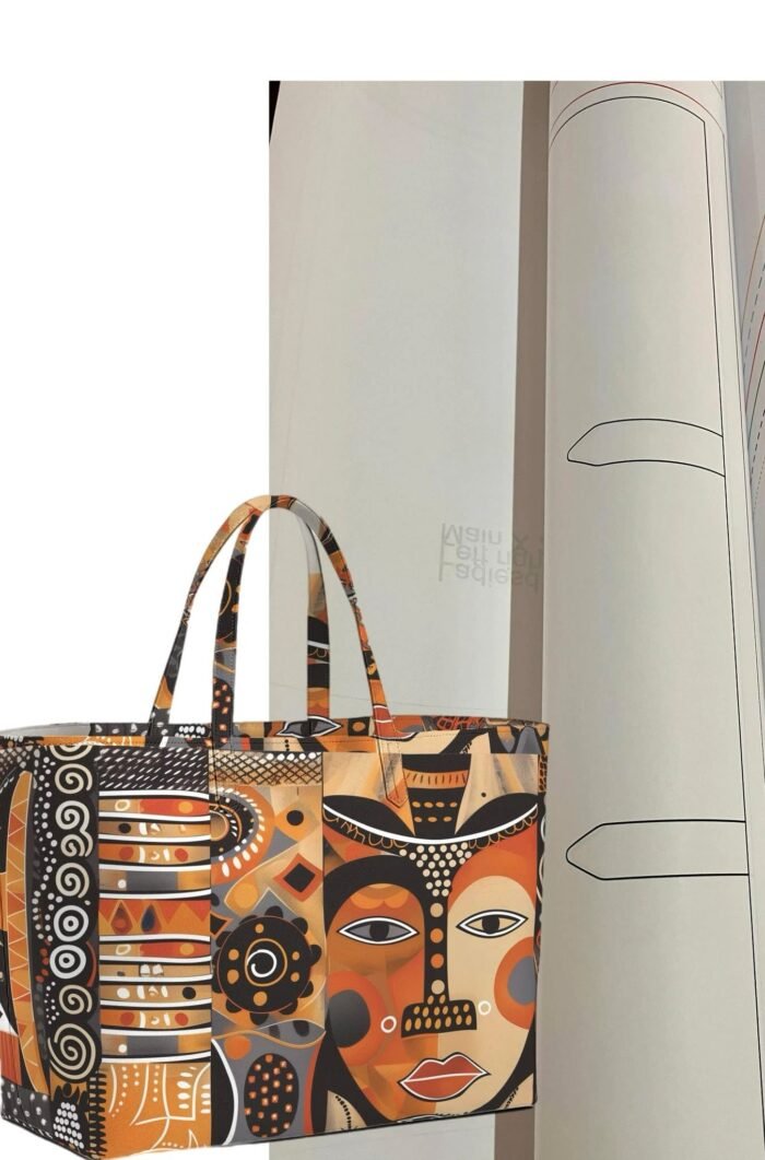 18×16 Tote Bag Pattern & Kit – Includes Fabric with African-Inspired ...
